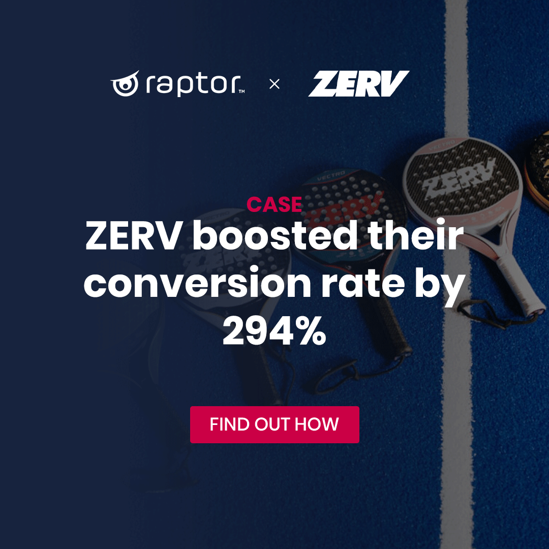 ZERV boosted their conversion rate by 294% - Raptor Services